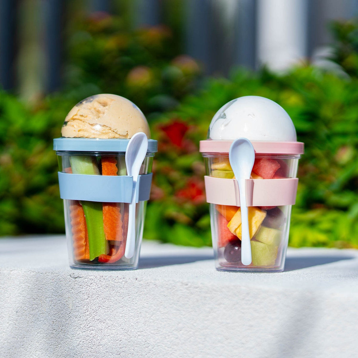 Snack, Pack and Go Cup – 2-Part Yoghurt Snack Container