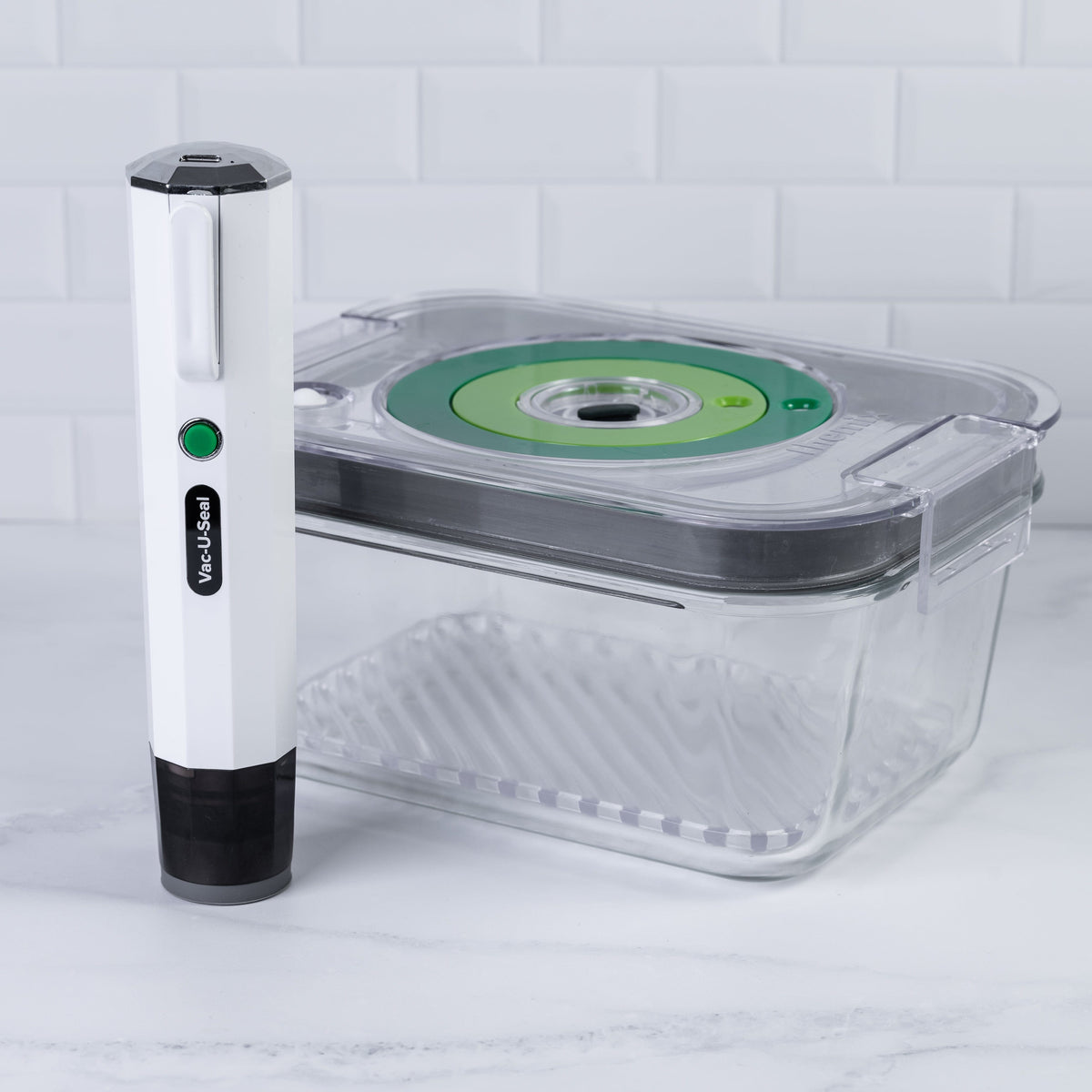 Vac-U-Seal Food Vacuum Sealer Wand - Handheld Vacuum Wand