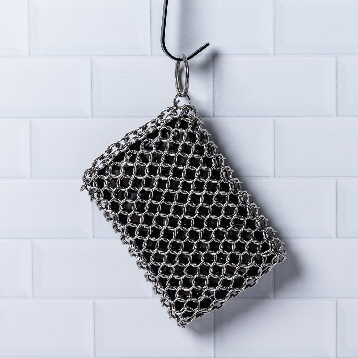 Stainless Steel Chainmail Scrubber - Cast Iron Cleaner
