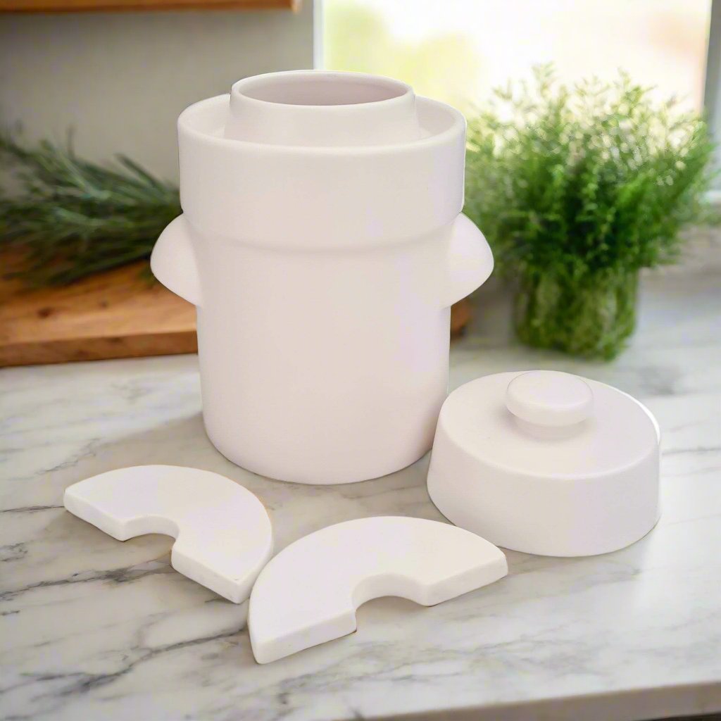 Fermentation Crock - 3L Ceramic Fermenting Crock